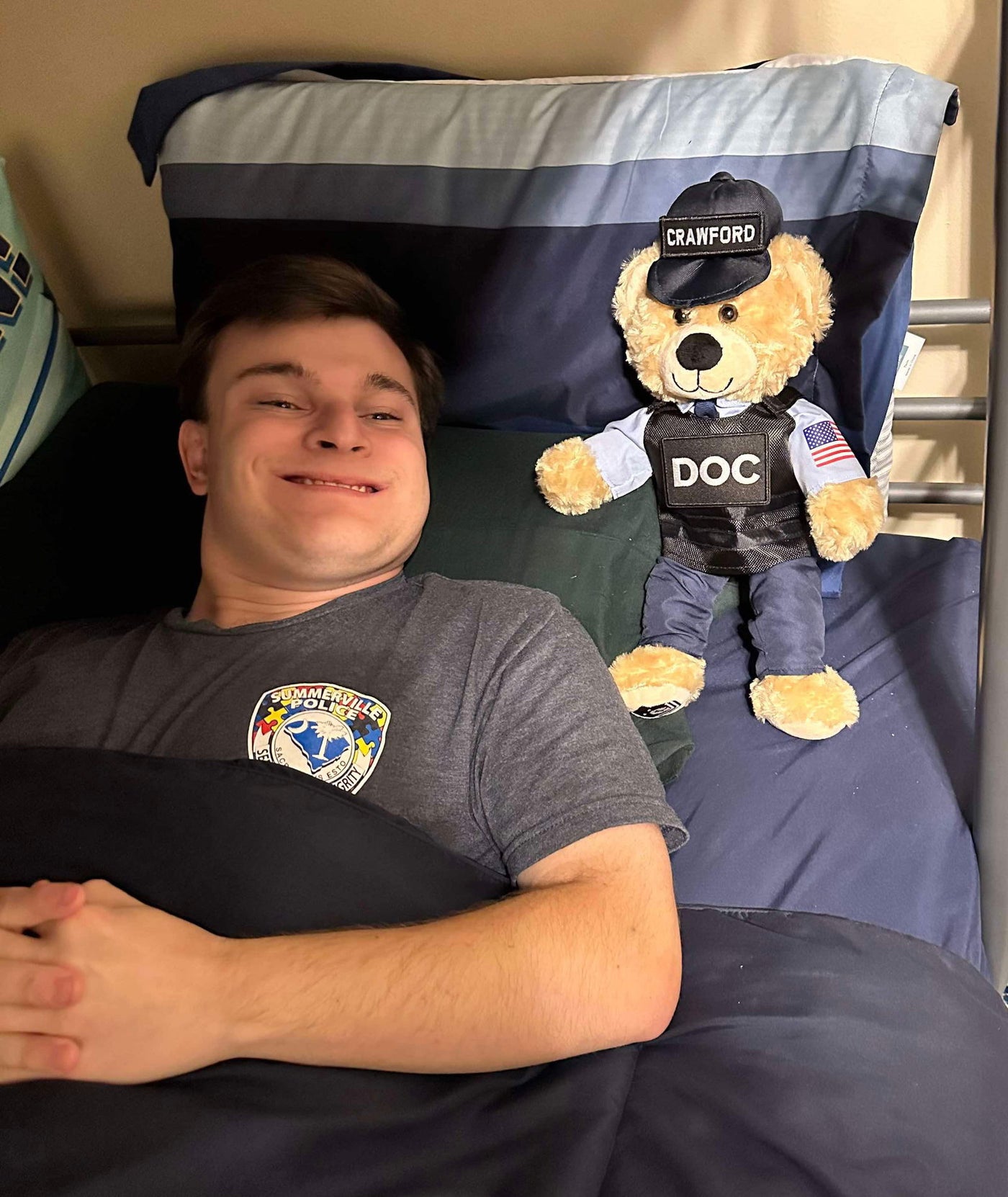 C.O Cuddles Corrections Officer Bear